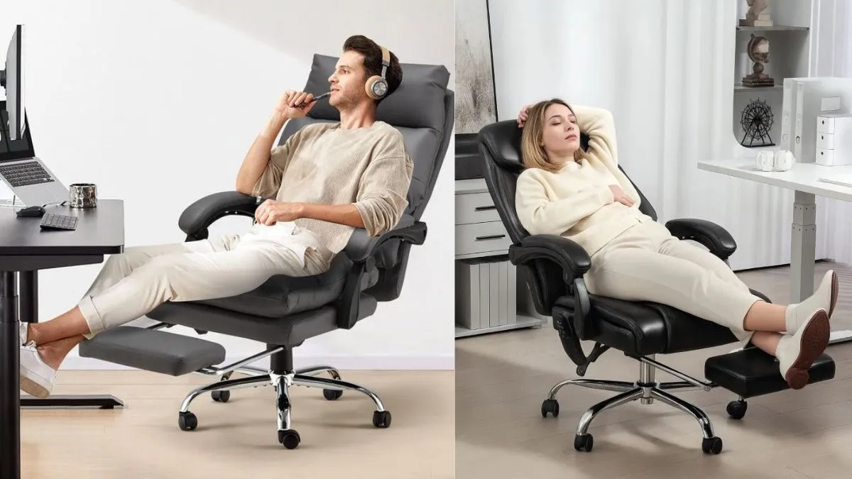 बढ़िया Office Chair सही पॉश्चर को बनाए रखने में करेंगी मदद, Leg Rest ...