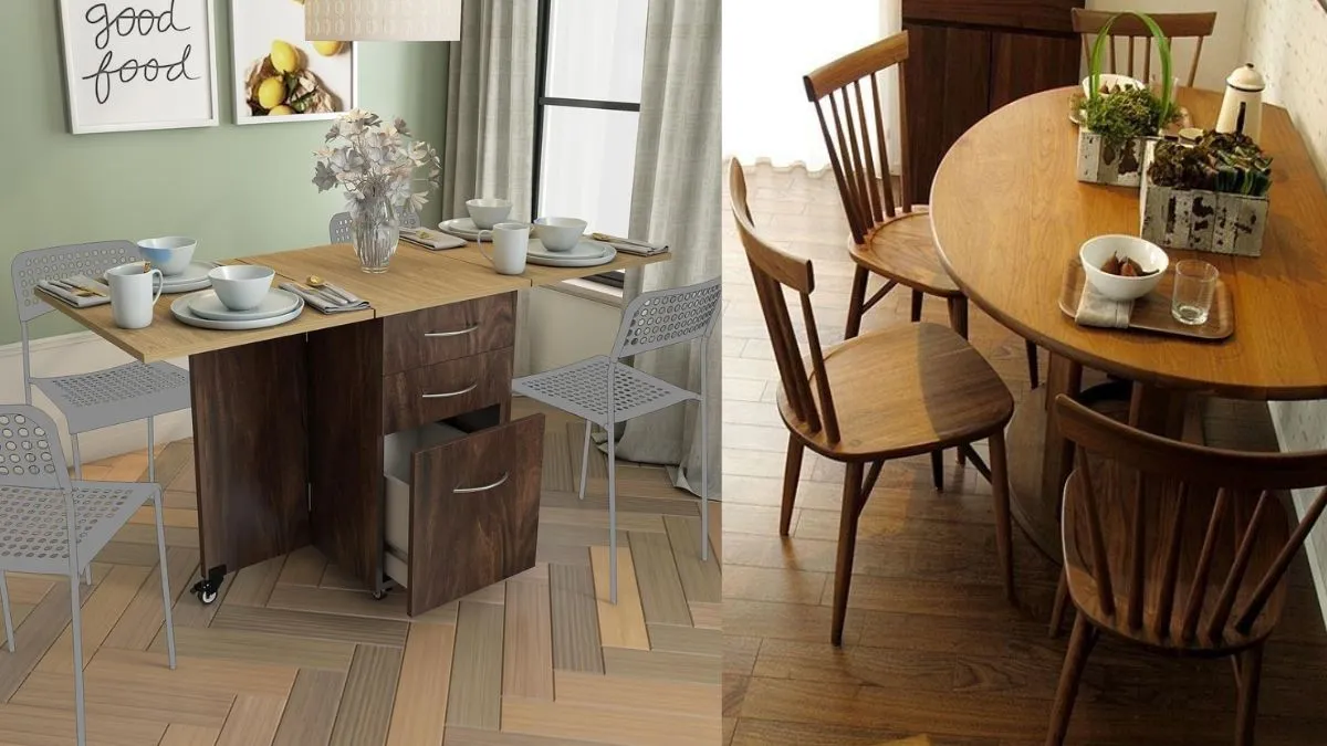 फोल्डिंग Dining Table आपके छोटे Drawing Room में लगेंगे झक्कास, घेरेंगे ...