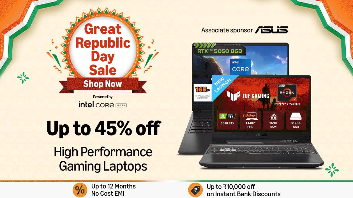 Amazon Great Republic Day Sale 2026 Gaming Laptop Deals Live Now: Enjoy ...