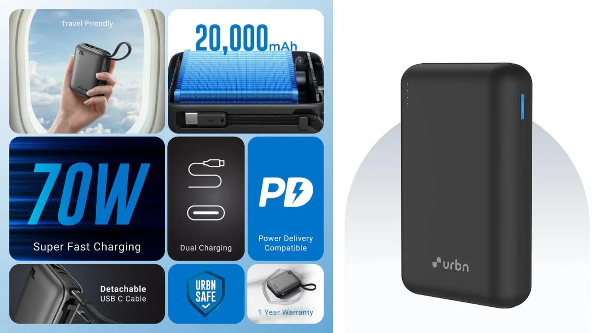 URBN Launches Pocket-Sized Nano Zap 20,000mAh Power Bank With 70W Fast ...