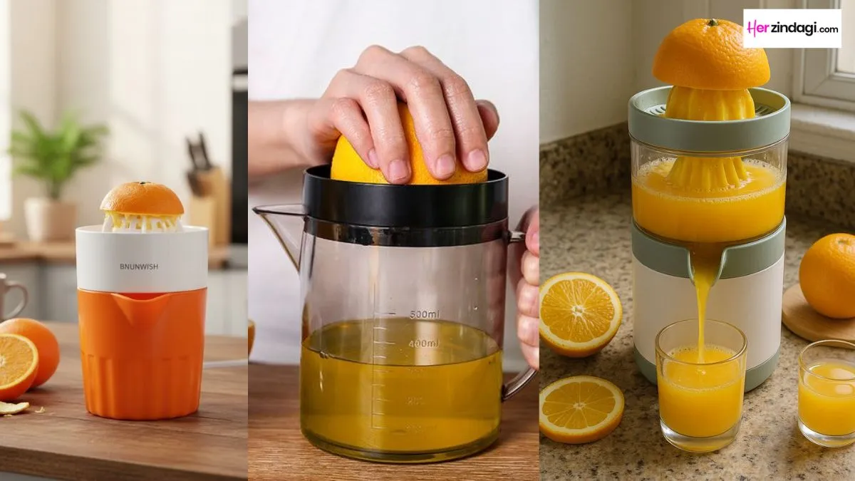 ताजे जूस का मजा अब मिनटों में! मैनुअल Hand Juicer के साथ जिसमें मिल रहे ...