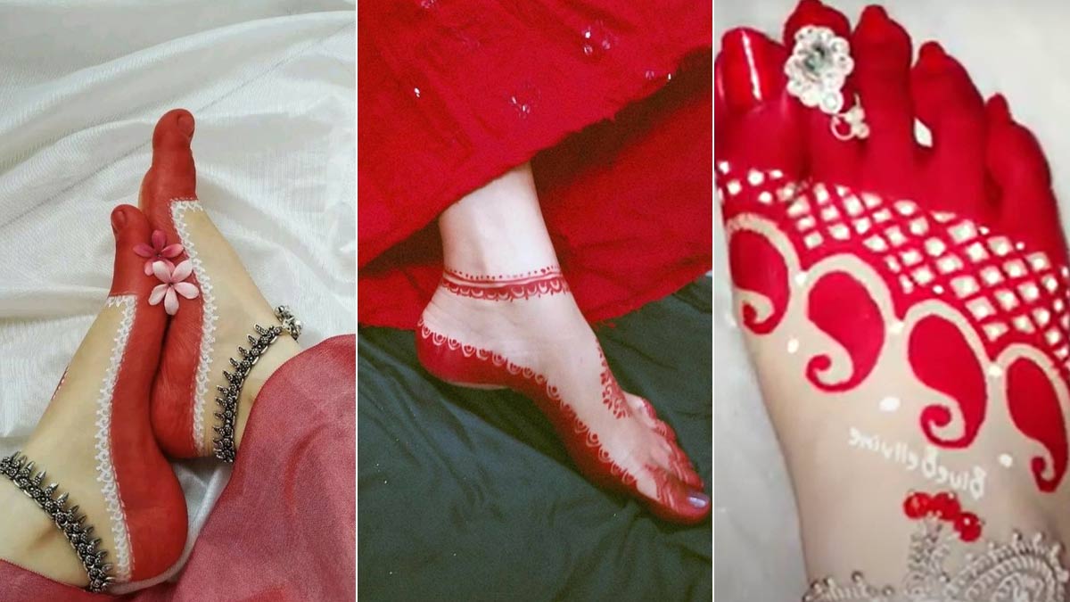 6 Stunning Alta Designs To Adorn Your Legs On Navratri | HerZindagi