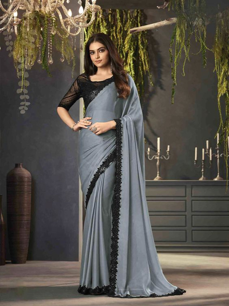 5 Stunning Grey Saree Designs To Elevate Your Wardrobe | Herzindagi