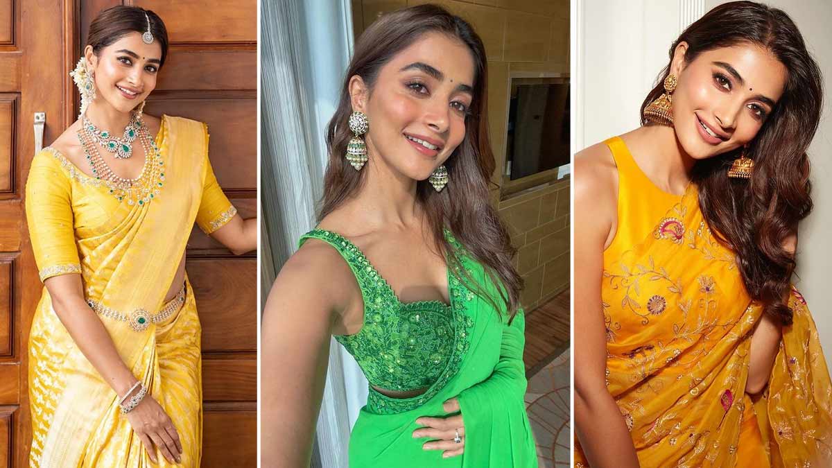 5 Trendsetting Saree Looks For Diwali Ft. Pooja Hegde | HerZindagi