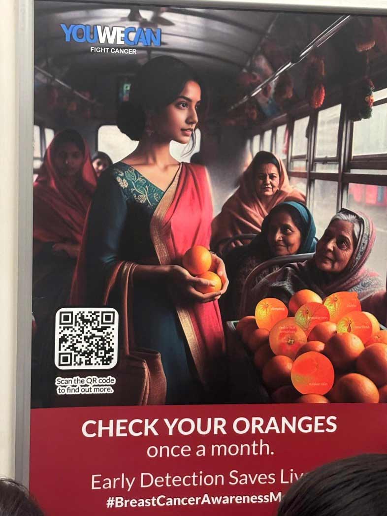 ‘Check Your Oranges’: Controversial Breast Cancer Awareness Campaign By ...