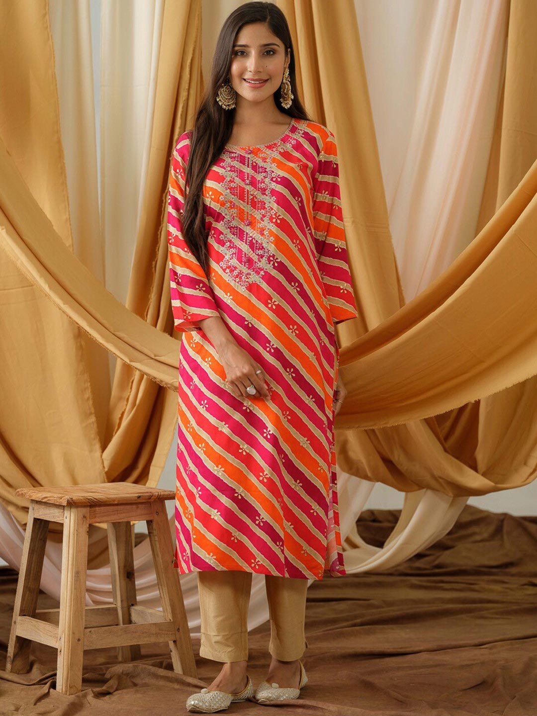 5 Beautiful Orange Embroidered Suits For Women | Herzindagi