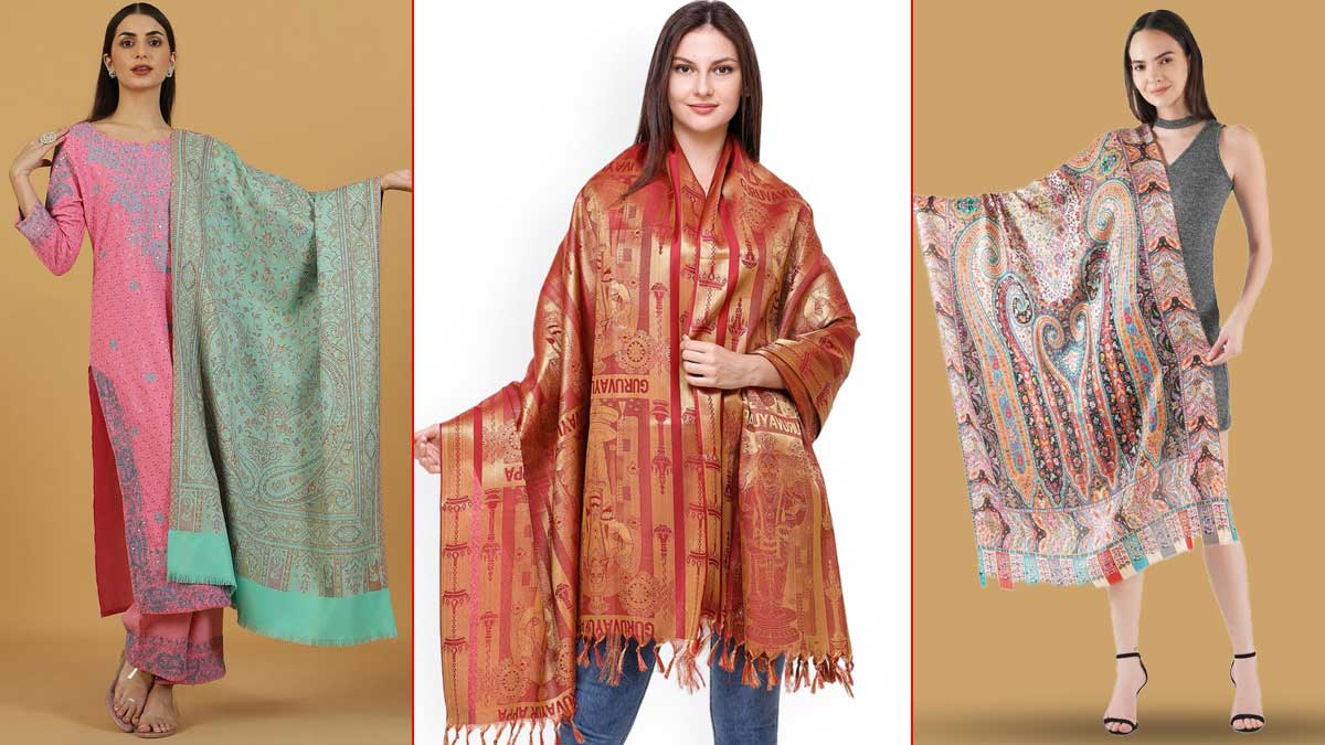 6 Beautiful Chanderi Silk Shawl Designs For Winter | HerZindagi