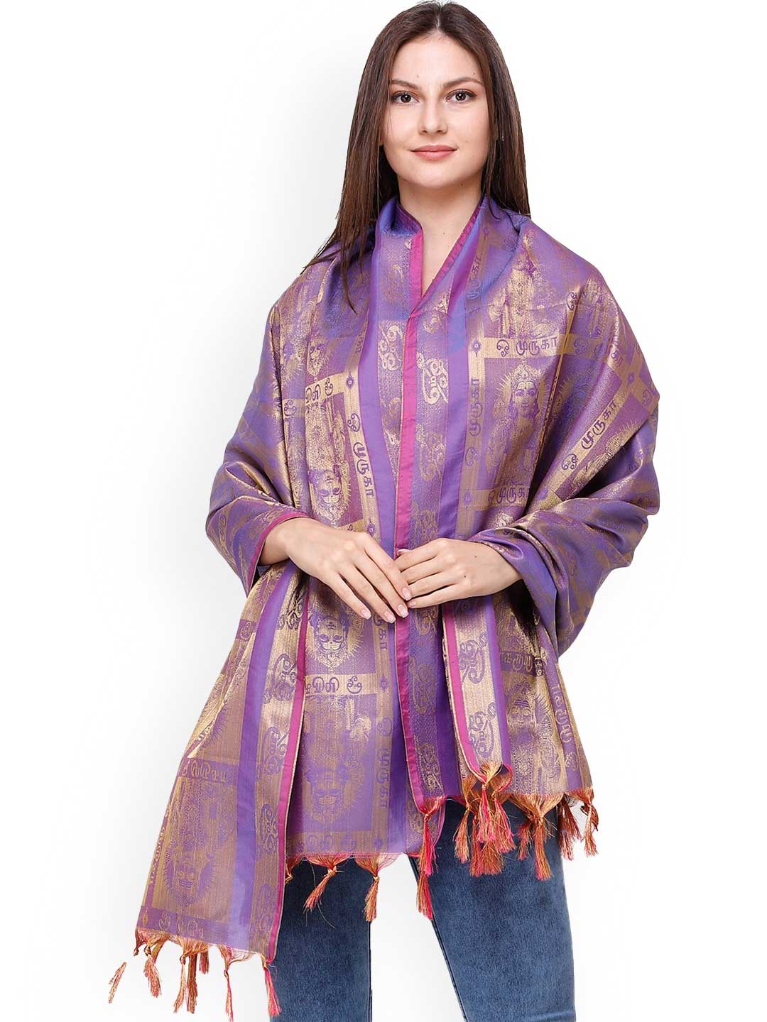 6 Beautiful Chanderi Silk Shawl Designs For Winter | Herzindagi