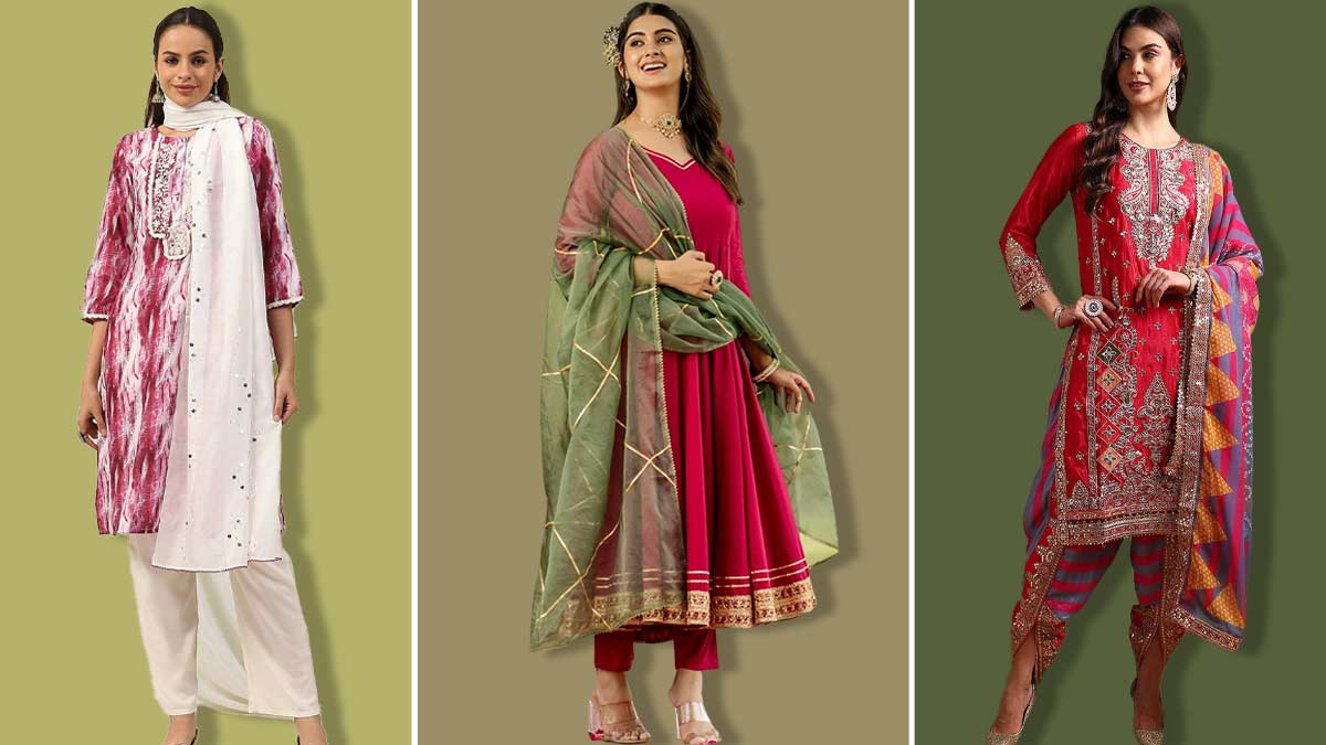 6 Pink Suit Contrast Dupatta Designs | HerZindagi