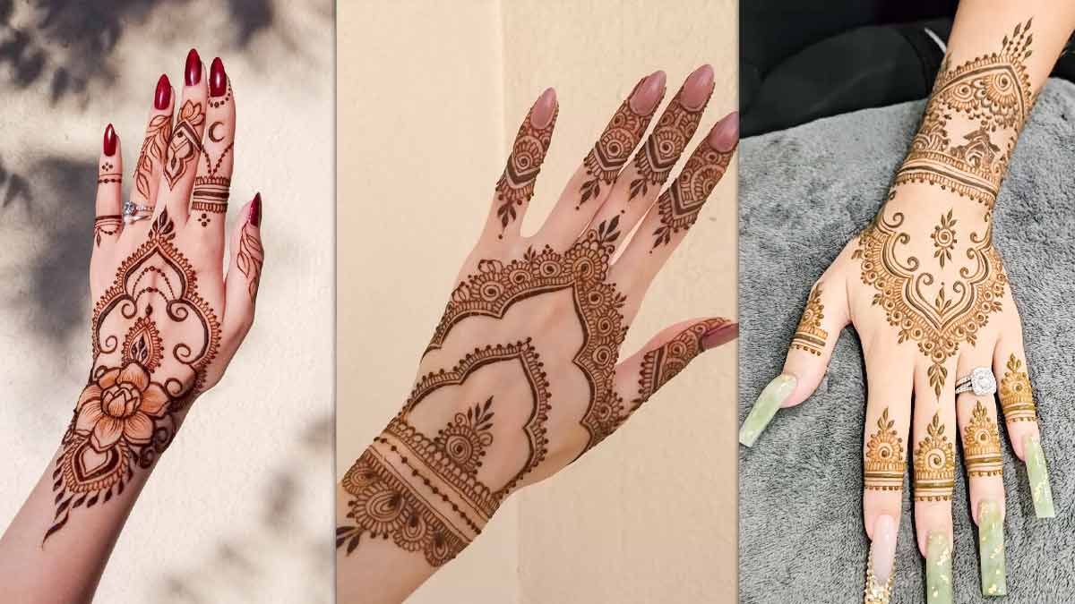 Simple Design Of Arabic Mehndi