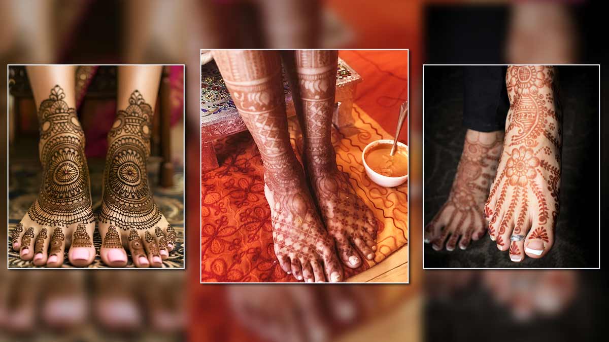 7 Simple And Beautiful Leg Mehndi Designs | HerZindagi