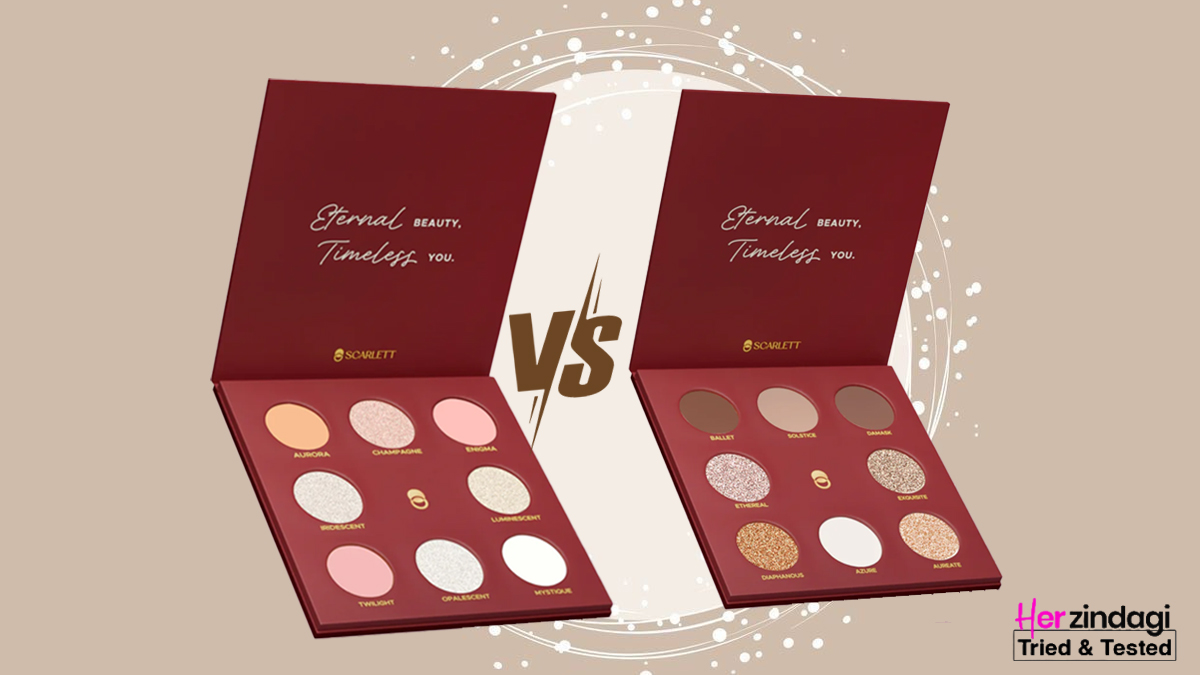 Luminous Gaze Vs Satin Couture: Which Scarlett Cosmetic Eyeshadow ...