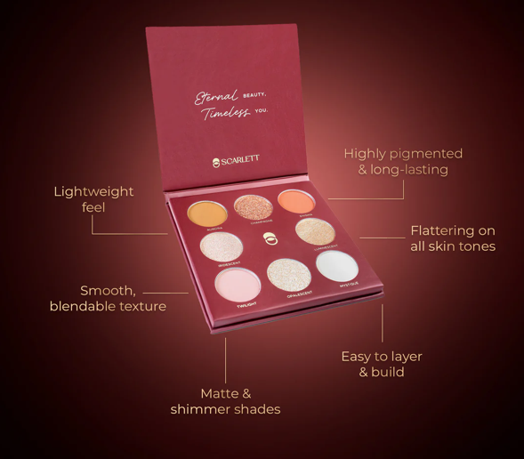 Luminous Gaze Vs Satin Couture: Which Scarlett Cosmetic Eyeshadow ...