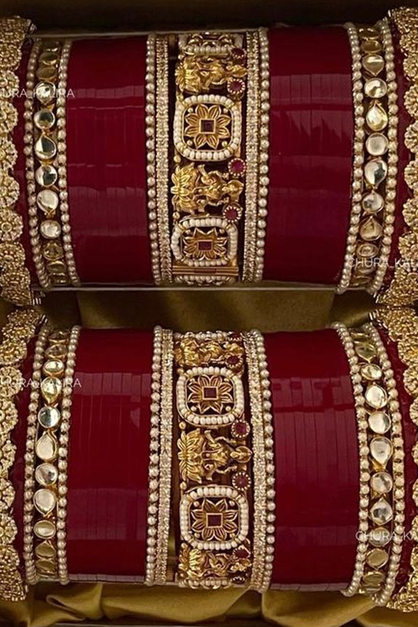 Bangle Designs | लाल हरी चूड़ियां | चूड़ियों की नई डिजाइन | Karwa ...