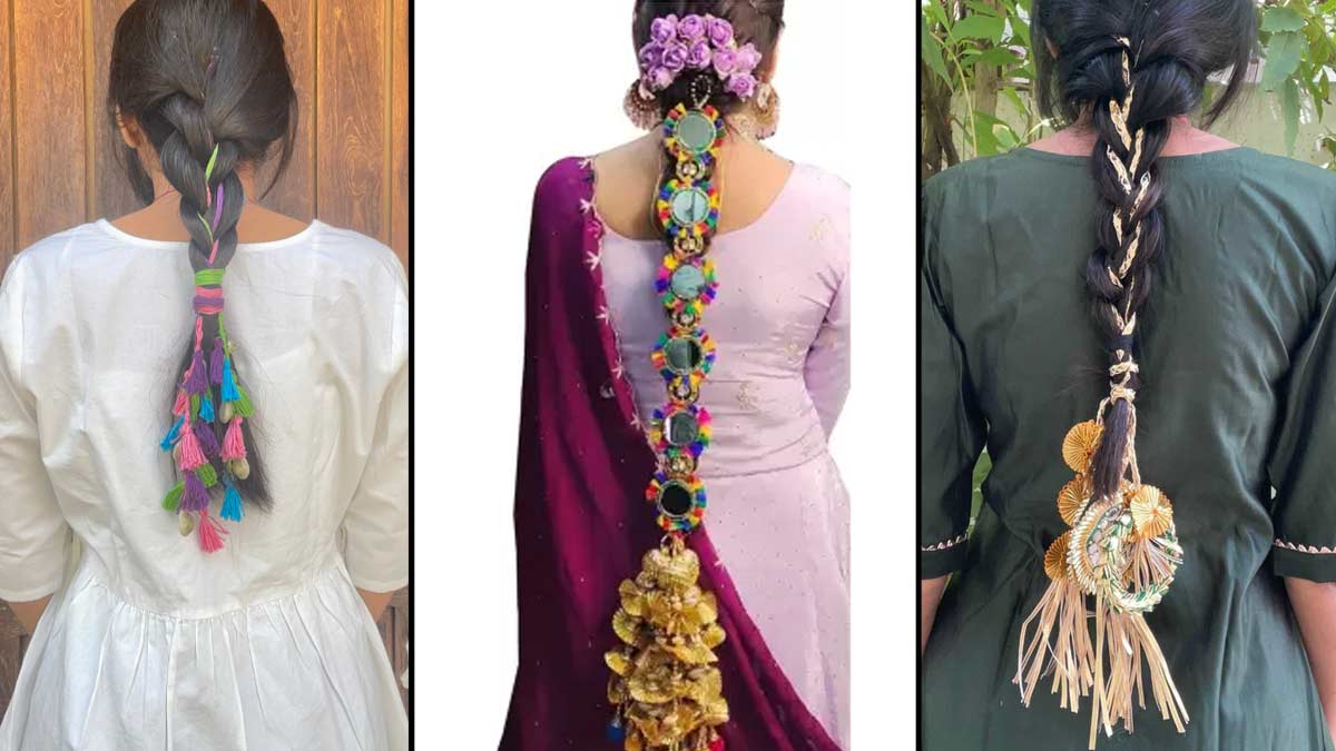 Paranda Designs For Hair: इस दिवाली बालों में लगाएं परांदा, लुक लगेगा ...