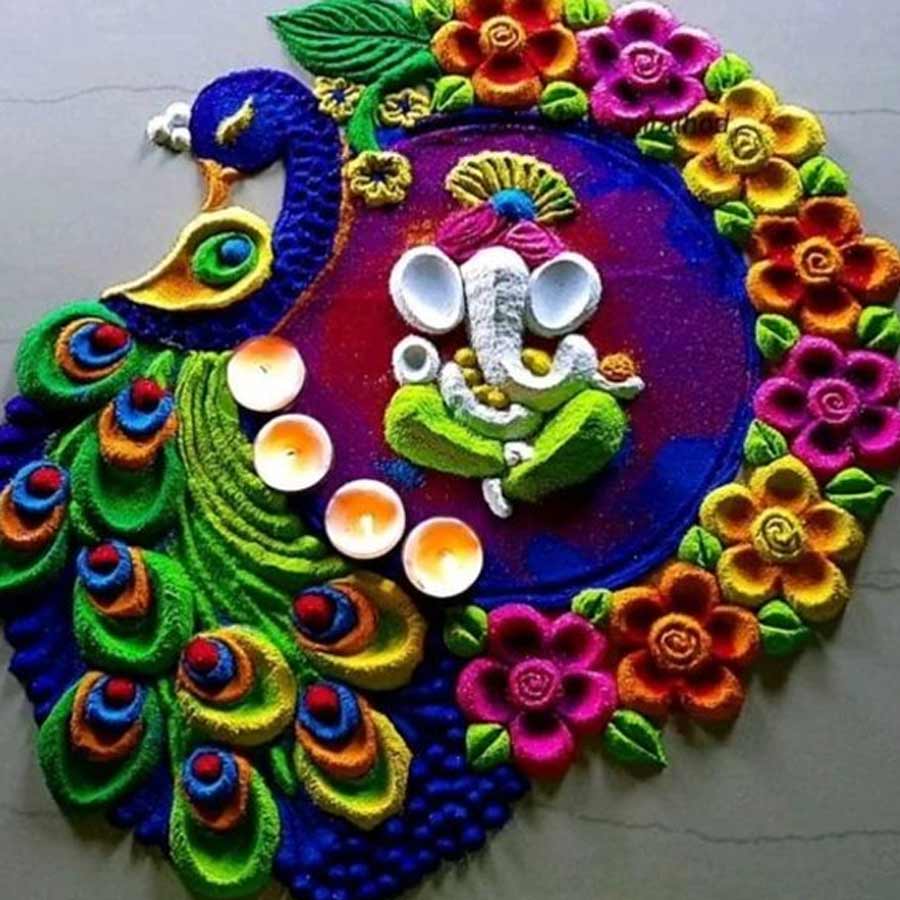 Lord Ganesh Rangoli Designs for Diwali 2024: दिवाली के मौके पर घर के ...
