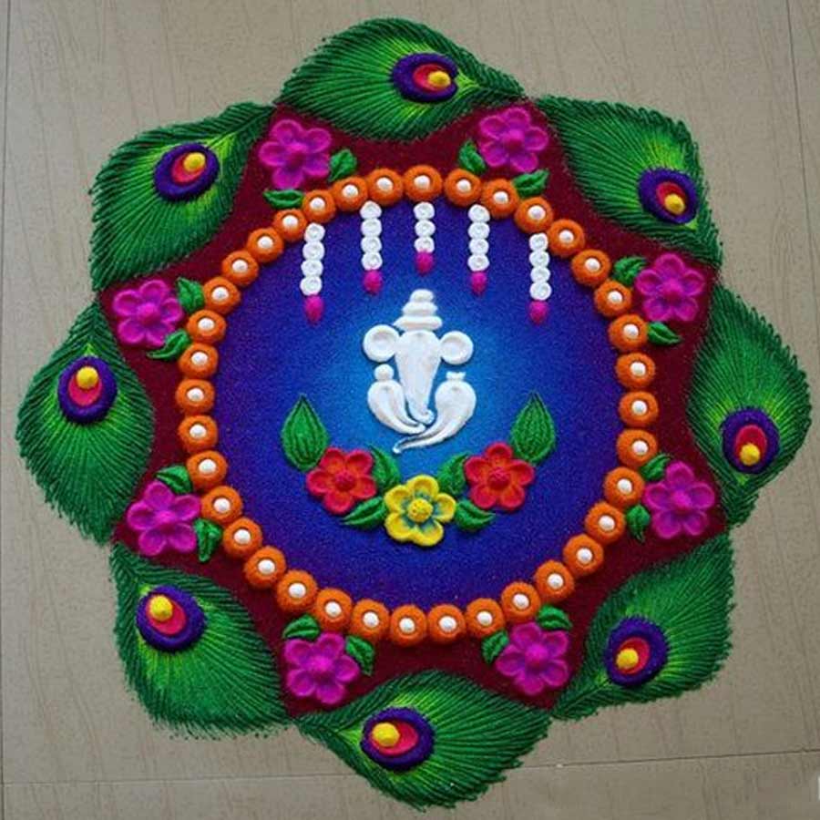 Lord Ganesh Rangoli Designs for Diwali 2024: दिवाली के मौके पर घर के ...
