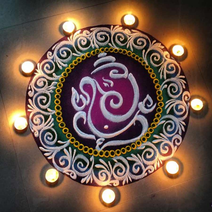 Lord Ganesh Rangoli Designs for Diwali 2024: दिवाली के मौके पर घर के ...