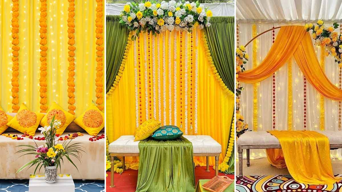 हल्दी-मेहंदी फंक्शन के लिए खुद से ही कर सकती हैं डेकोरेशन, यहां से लें ...