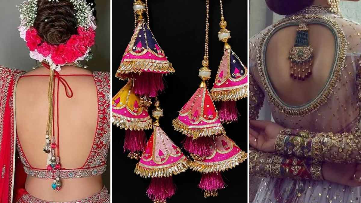Fancy Latkan: लहंगे के बैकलेस ब्लाउज में चार चांद लगाएंगे ये खूबसूरत ...