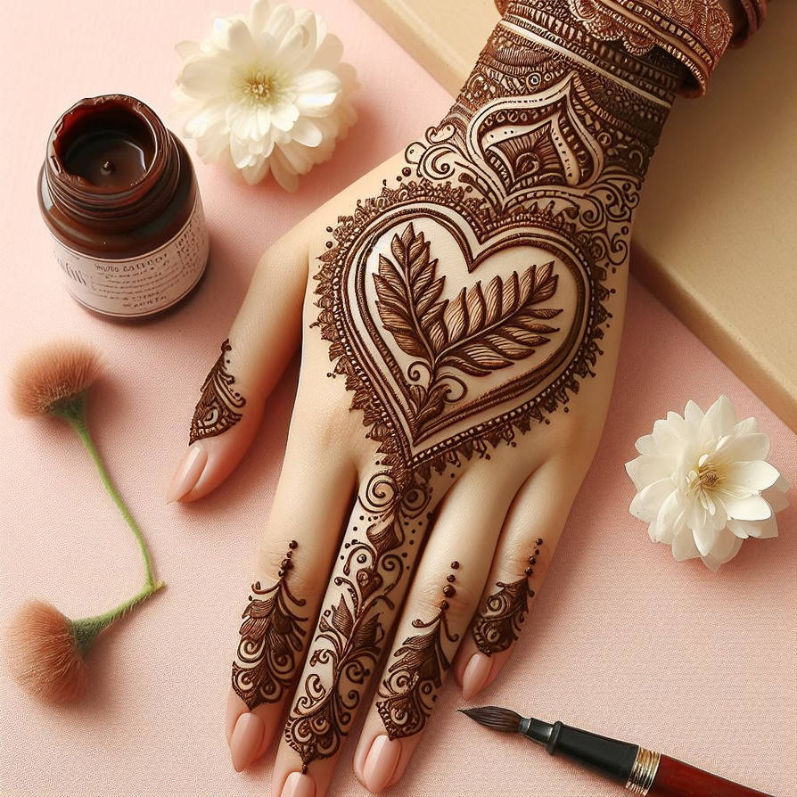 Dil Mehndi Designs| मेहंदी की डिजाइंस देखें | Mehandi Pictures | dil ...