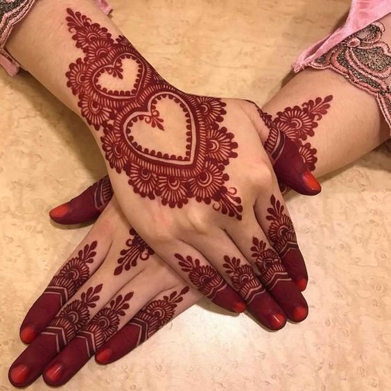 Dil Mehndi Designs| मेहंदी की डिजाइंस देखें | Mehandi Pictures | dil ...