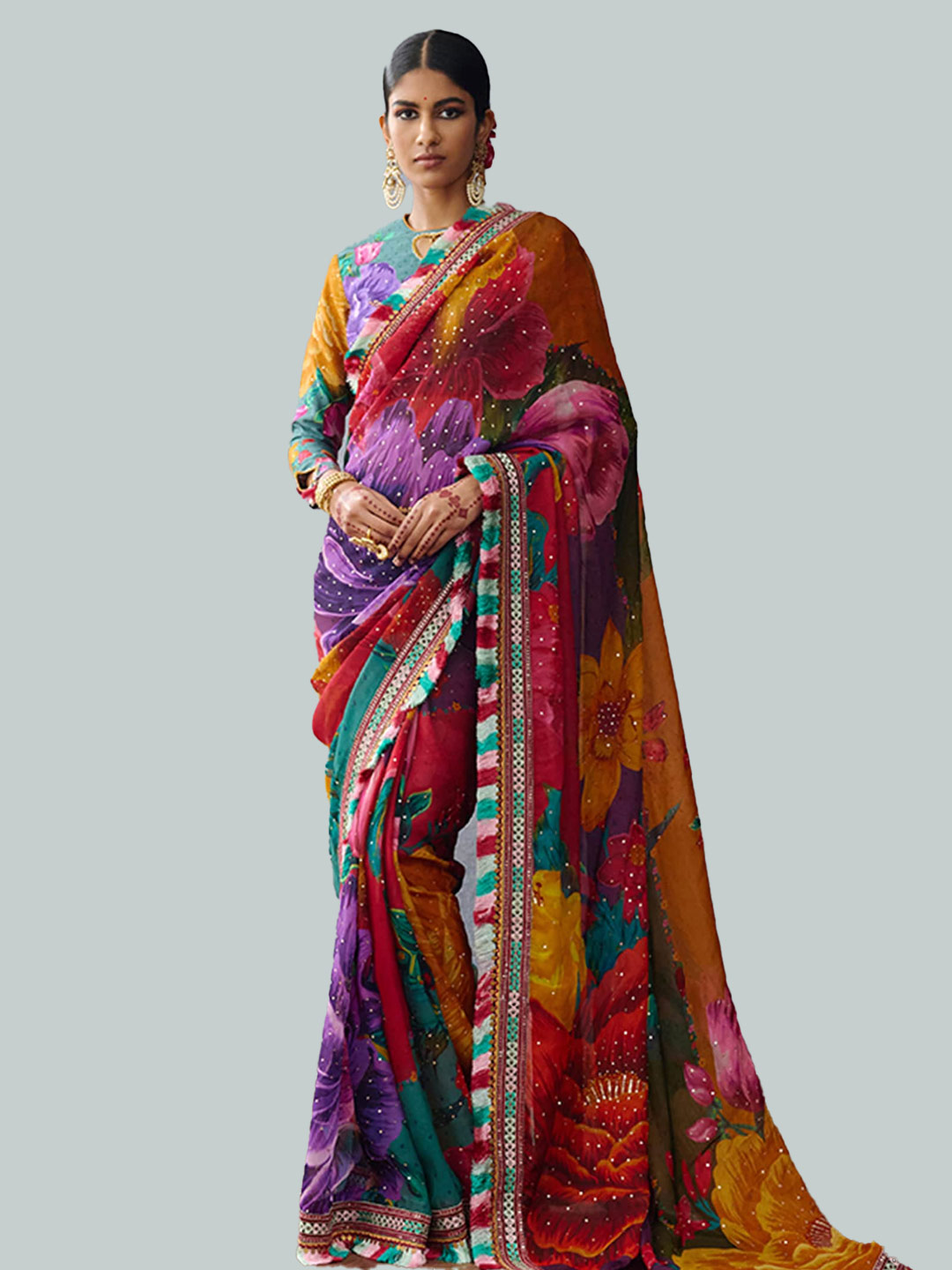 Multi Colour Saree Designs: लुक दिखेगा खूबसूरत, स्टाइल करें ये 4 तरह ...
