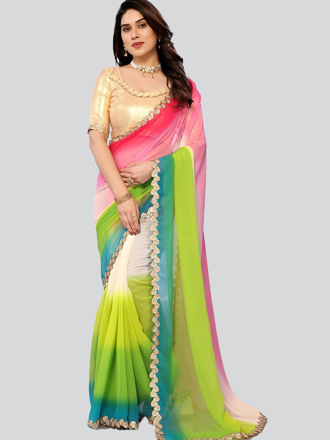 Multi Colour Saree Designs: लुक दिखेगा खूबसूरत, स्टाइल करें ये 4 तरह ...