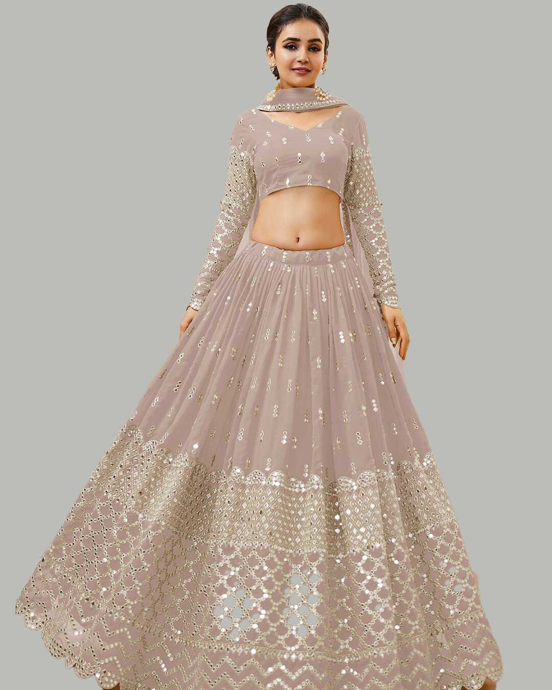 बेस्ट फ्रेंड शादी में पहनें ऐसे लाइट कलर के लहंगे, लुक दिखेगा हटके ...