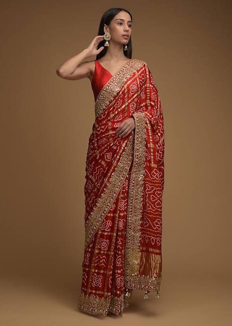 Chunari Print Saree के ये डिजाइंस हैं लाजवाब, विकल्‍प देखें और अपने लिए ...
