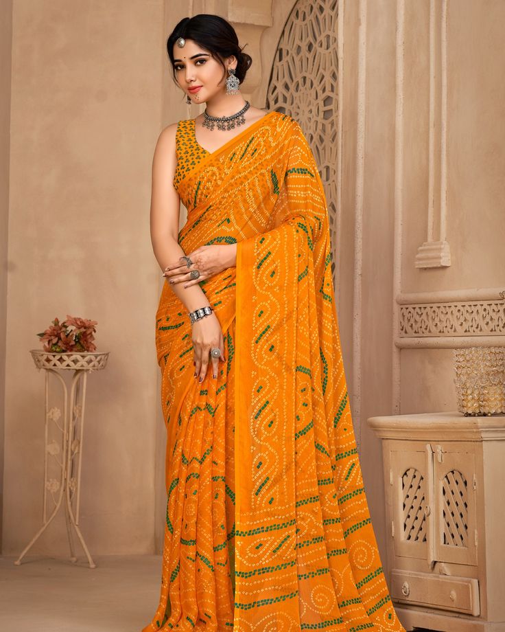 Chunari Print Saree के ये डिजाइंस हैं लाजवाब, विकल्‍प देखें और अपने लिए ...