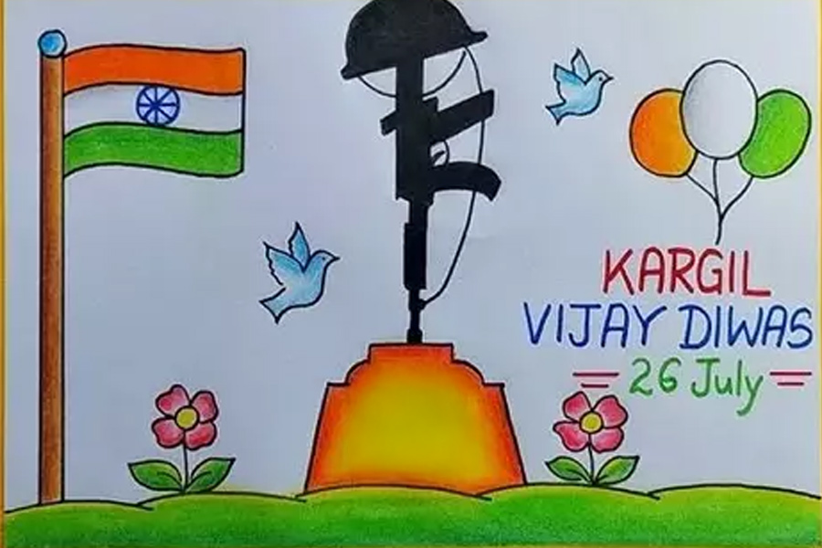Kargil Vijay Diwas Drawing & Poster Ideas 2025: कारगिल विजय दिवस पर ऐसे बनाएं शानदार ड्रॉइंग ...