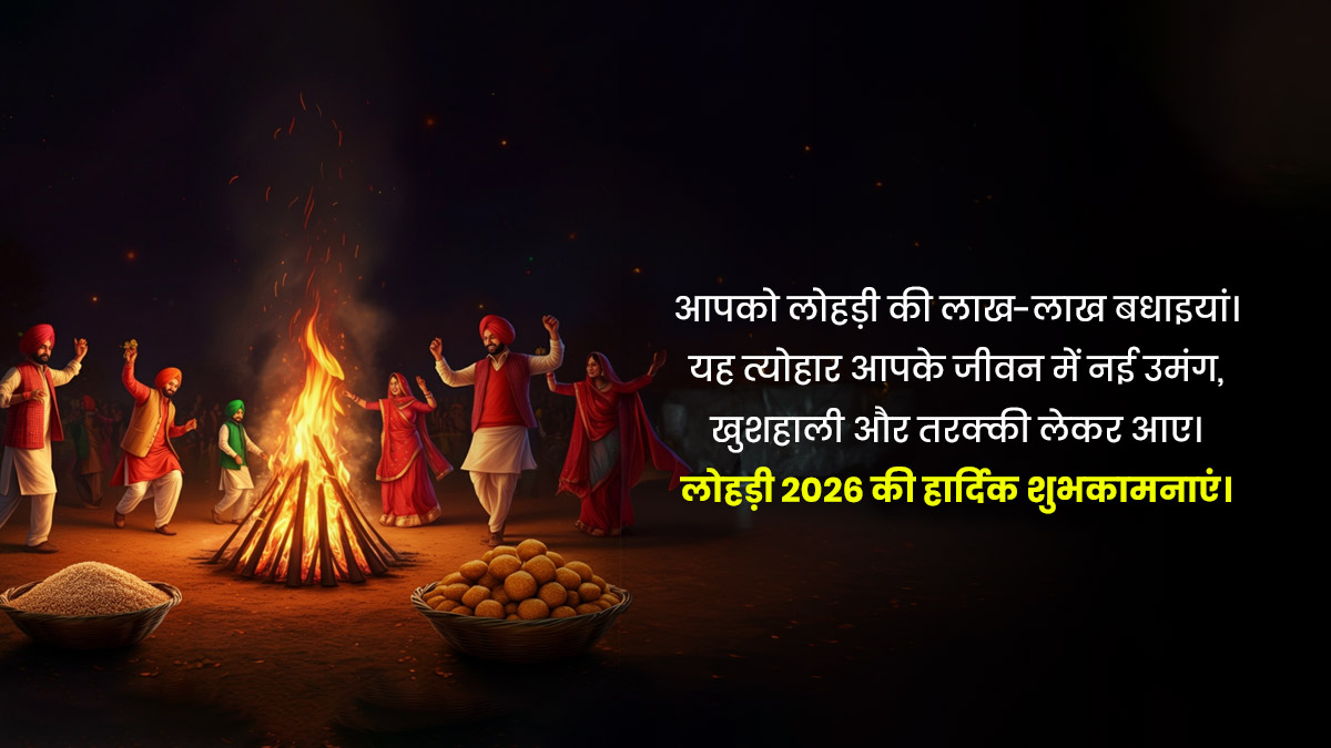 Lohri Wishes in Punjabi 2026: लोहड़ी दी अग्ग, दुखां नू करे स्वाह ...