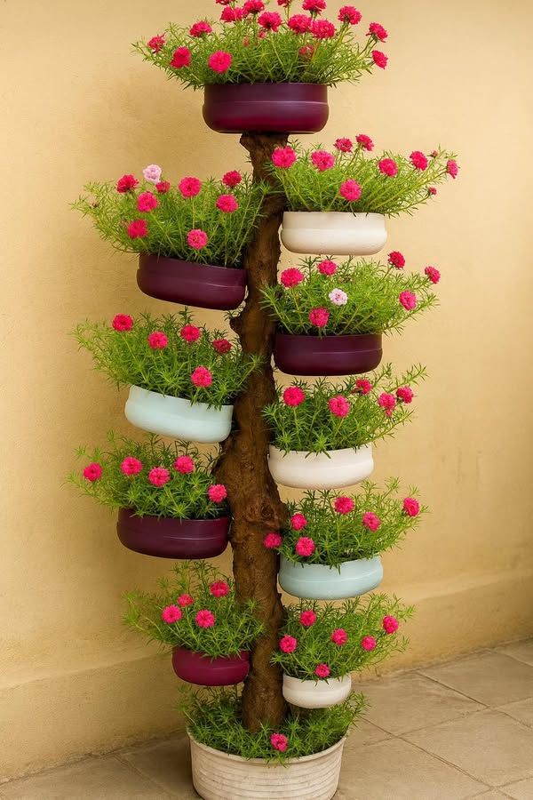 Plastic Bottle Flower Pot: प्लास्टिक बोतल से बनाएं Multi Layer फ्लावर ...