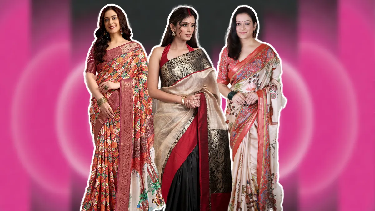 Tussar Silk Saree Designs: पार्टी लुक के लिए बेस्ट हैं टसर सिल्क साड़ी ...