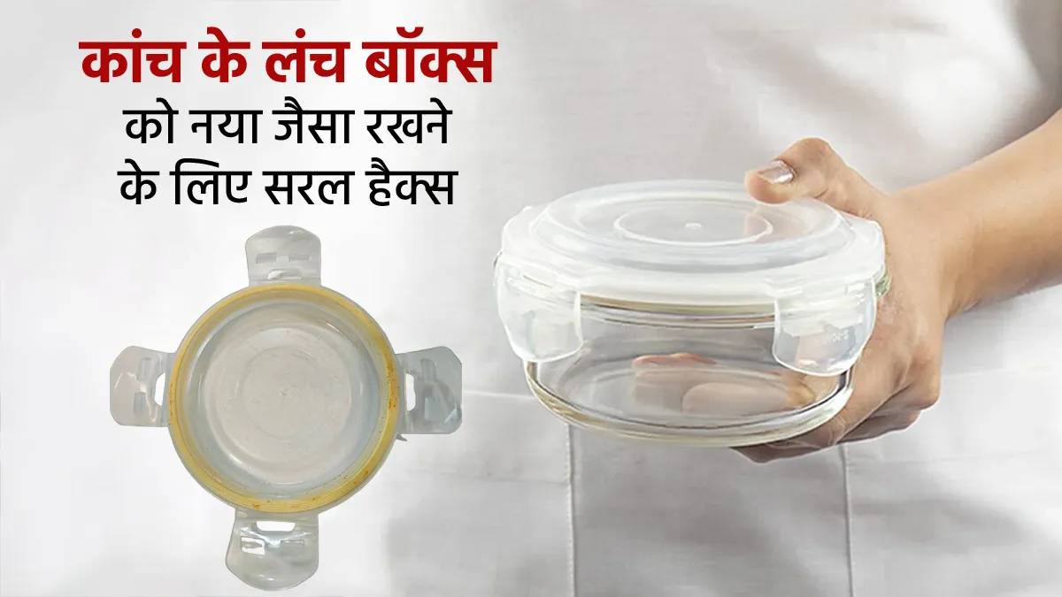 कांच के लंच बॉक्स को नया जैसा रखने के लिए ये सरल हैक्स आ सकते हैं काम ...