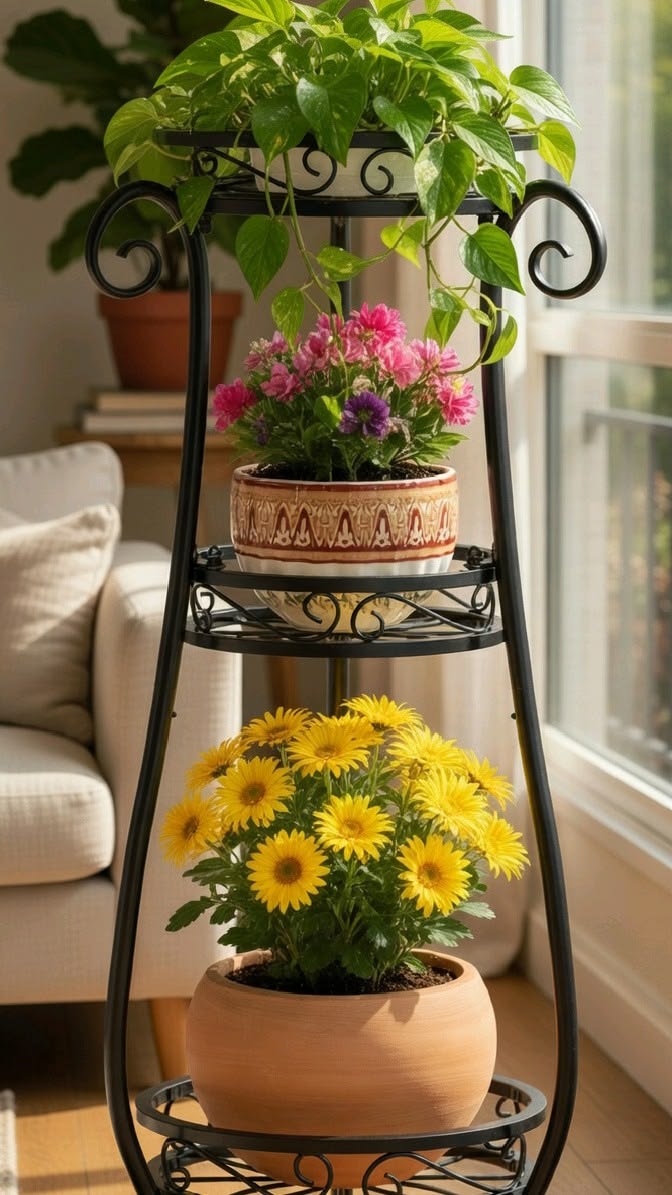 Living Room में चार चांद लगाएंगे Steel Plant Stand के ये ट्रेंडी ...