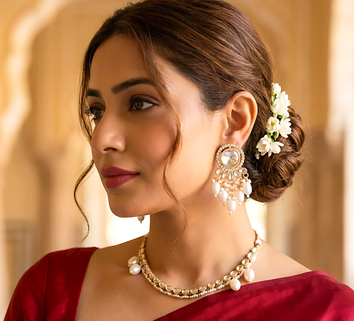 Kundan Earrings For Women: कुंदन इयररिंग्स के ये डिजाइंस आपको देंगे एक ...