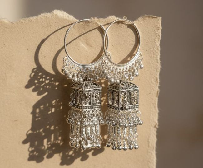 Oxidized Ghungroo Earrings: ट्रेडिशनल आउटफ‍िट्स पर खूब जचेंगी ये ऑक् ...