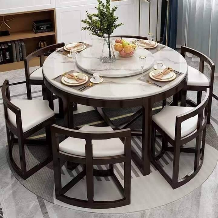 6 Seater Dining Table के ये डिजाइंस किचन एरिया को देंगे लग्जरी लुक, कम ...