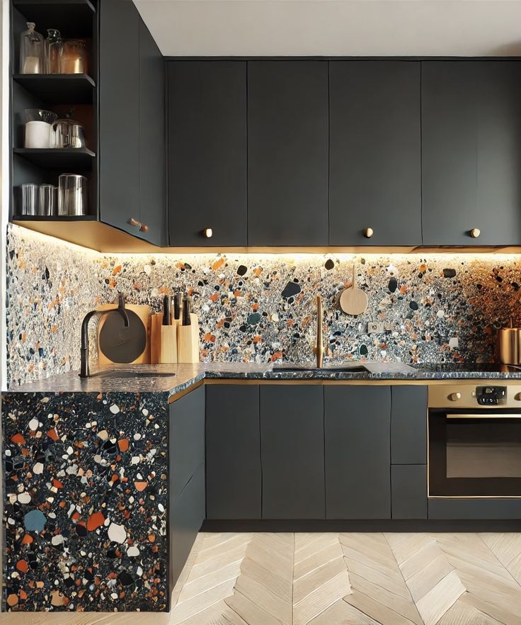 Open Kitchen Slab पर लगवाएं पत्थर के ये डिजाइंस, मिलेगा मॉडर्न और ...