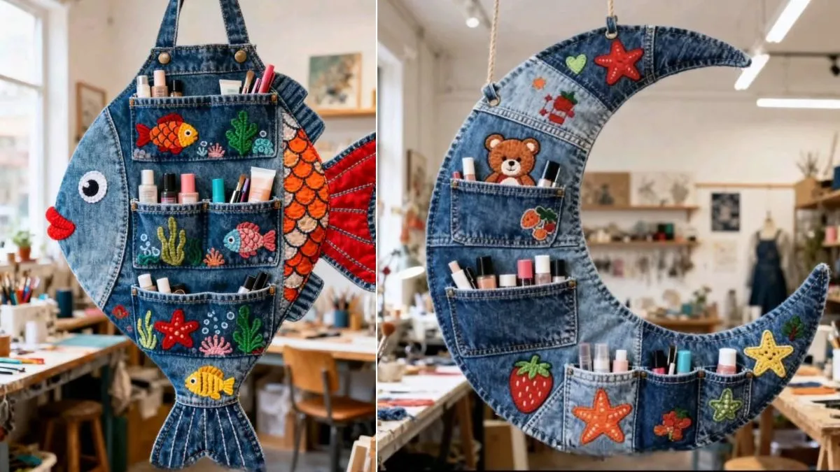 DIY Jeans Pocket: पुरानी जींस की पॉकेट से ऐसे बनाएं शानदार वॉल ...