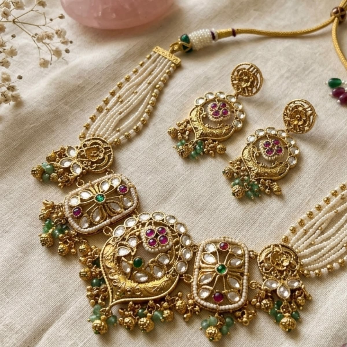 Multi Layer Pearl Choker Designs: रॉयल लुक के लिए बेस्ट हैं ये मल्टी ...