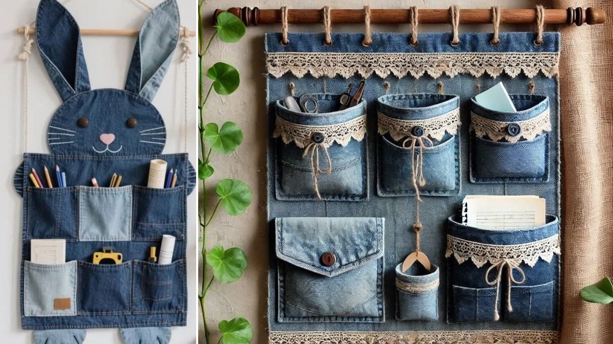 DIY Jeans Pocket: पुरानी जींस की पॉकेट से ऐसे बनाएं शानदार वॉल ...