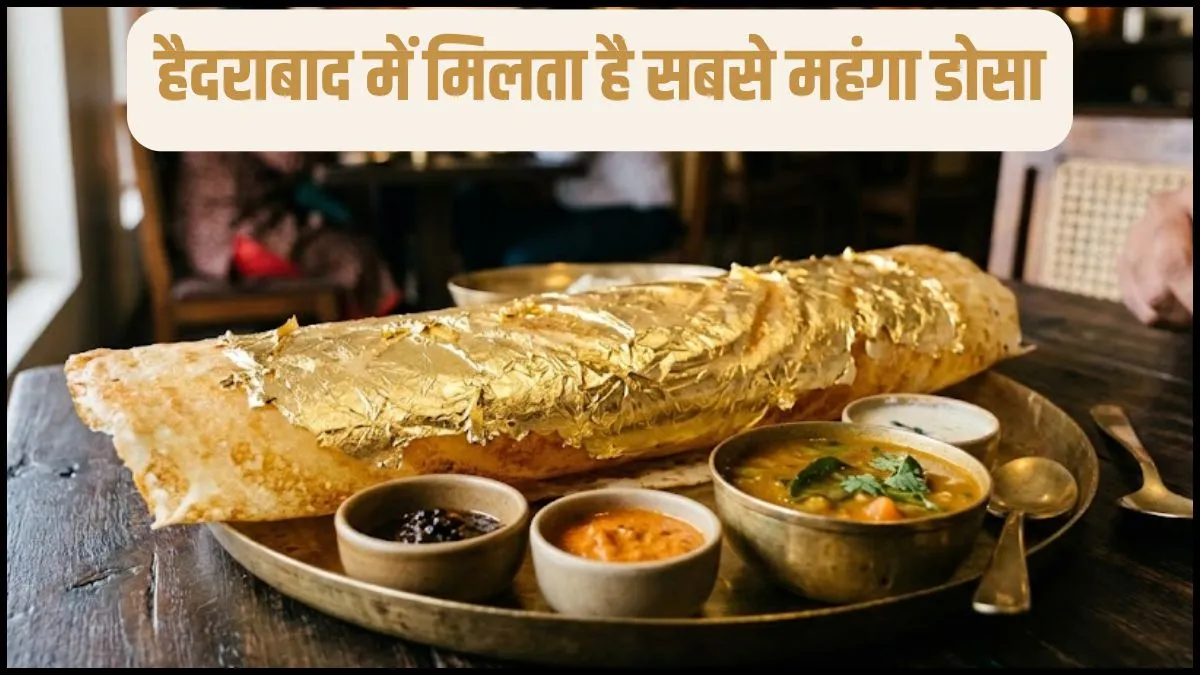 Most Expensive Dosa: हैदराबाद में मिलता है भारत का सबसे महंगा 'गोल्डन ...