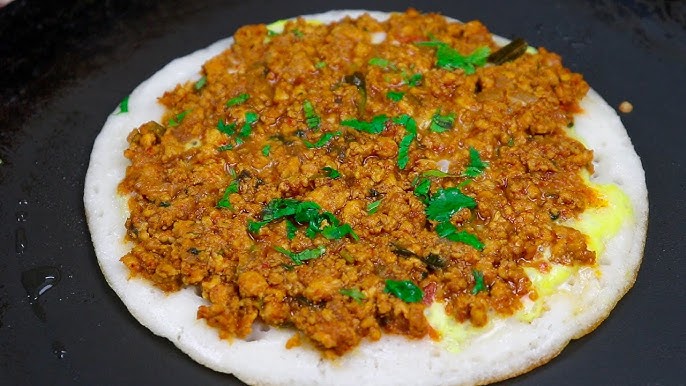 மனம் மாறாத மதுரை கறி தோசை ரெசிபி | madurai special kari dosa recipe ...