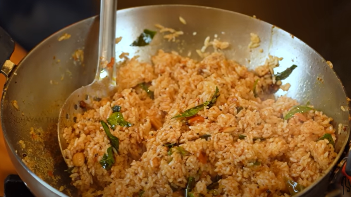 ஆந்திரா ஆவக்காய் அன்னம் ரெசிபி; சூப்பரான சுவையான வெரைட்டி ரைஸ் | andhra ...