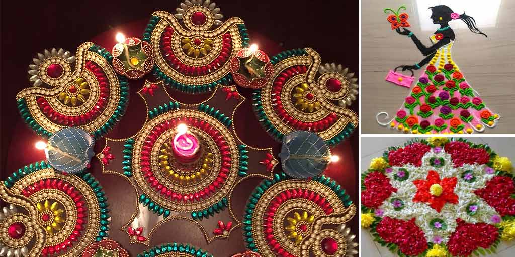 5 Easy Festival Rangoli Designs Ideas For Home Décor | 5 easy festival ...
