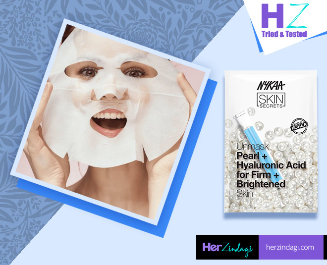 Hz Tried And Tested Nykaa Skin Secrets Pearl Hyaluronic Acid Sheet Mask