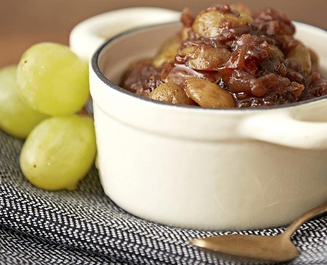 how to cook grape chutney at home | how to cook grape chutney at home ...